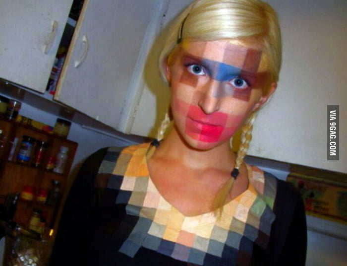Pixelated Costume - 9GAG