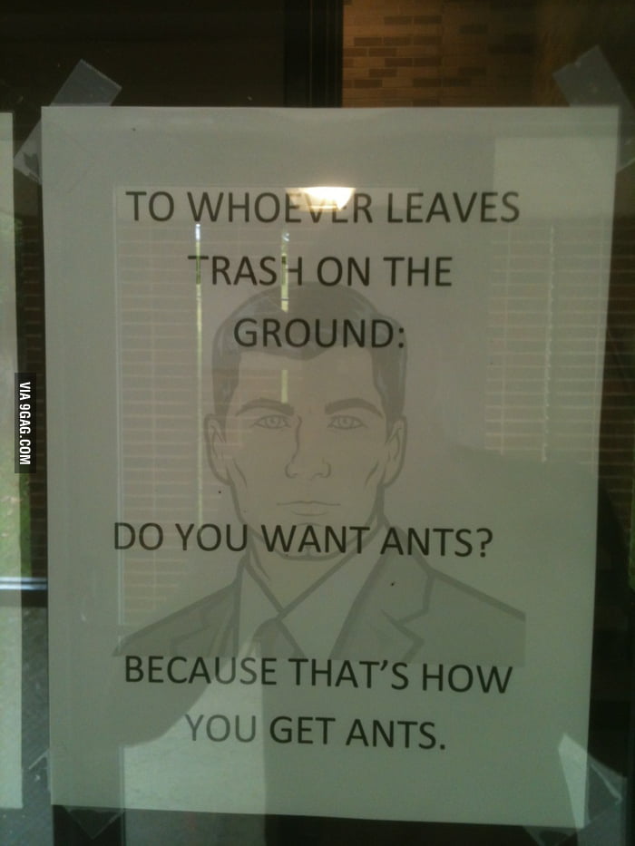 Apparently there's a trash problem in my dorm. - 9GAG
