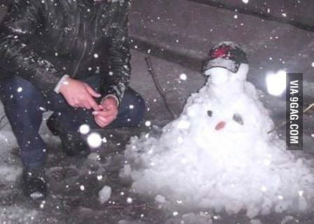 Brazilian Snowman... Our lack of practice is remarkable - 9GAG