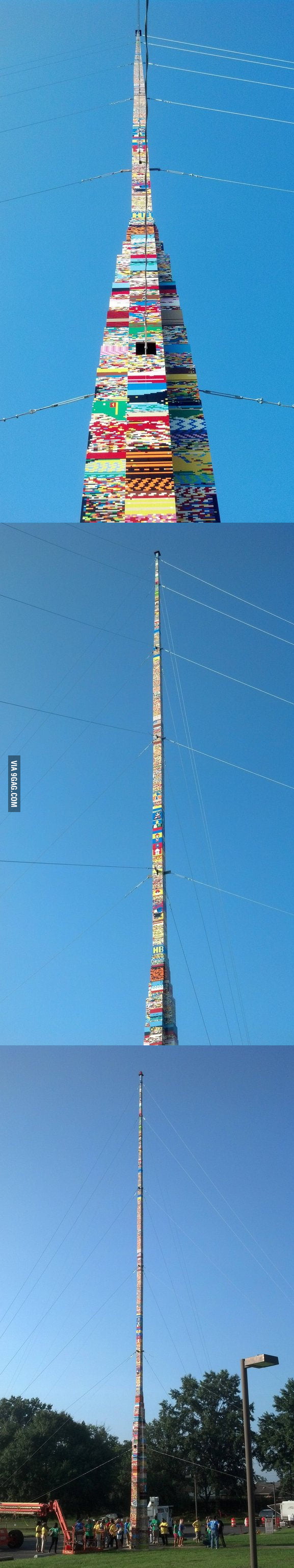 My school district just set the World Record for tallest Lego tower ...