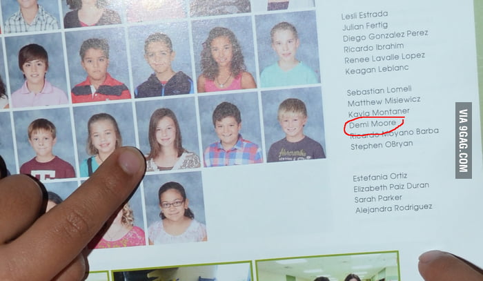 First it was Morgan Freeman, now there's also Demi Moore in my cousin's ...