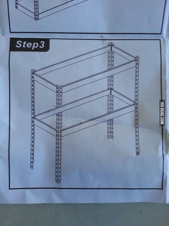These assembly instructions are abstract - 9GAG