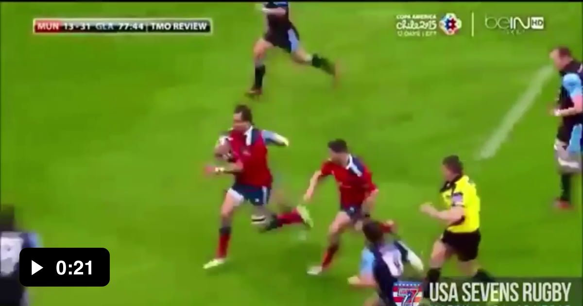 Rugby player fixes dislocated shoulder whilst playing. - 9GAG