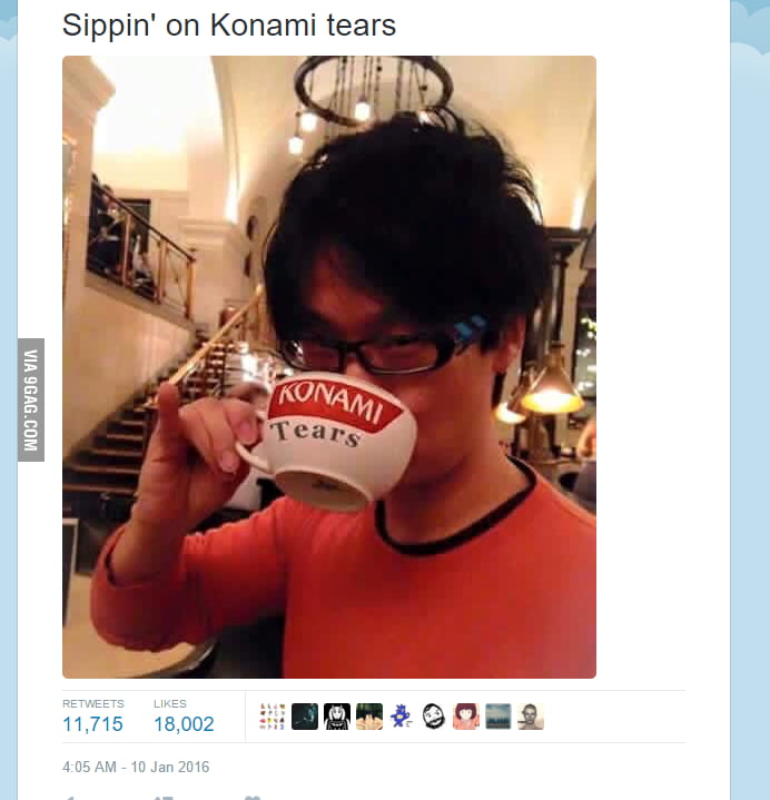 Konami tears... - 9GAG