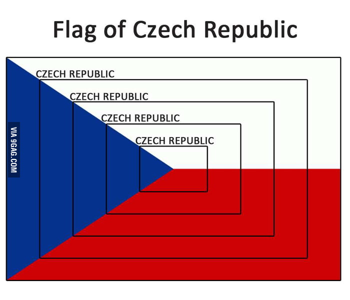 The recursive Czech flag - 9GAG