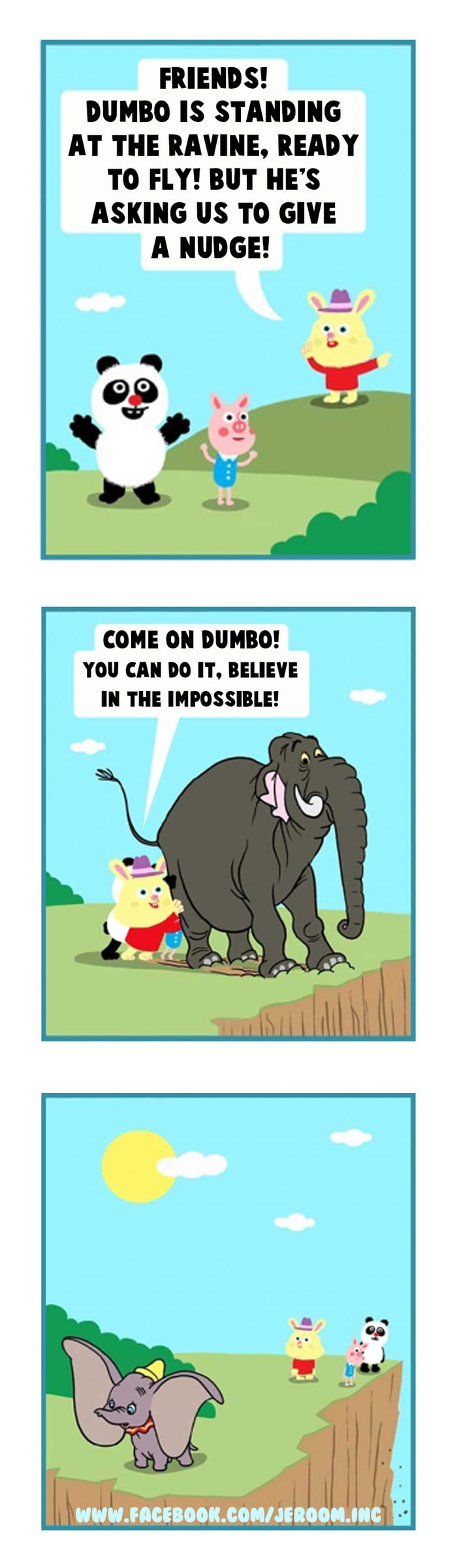 Let's help Dumbo! Daily Deftoy Comics - Jeroom - 9GAG
