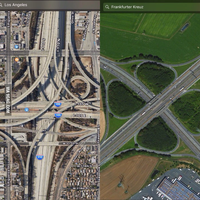 Interchange US vs Germany - 9GAG