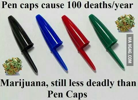 Pen caps are the real enemy - 9GAG