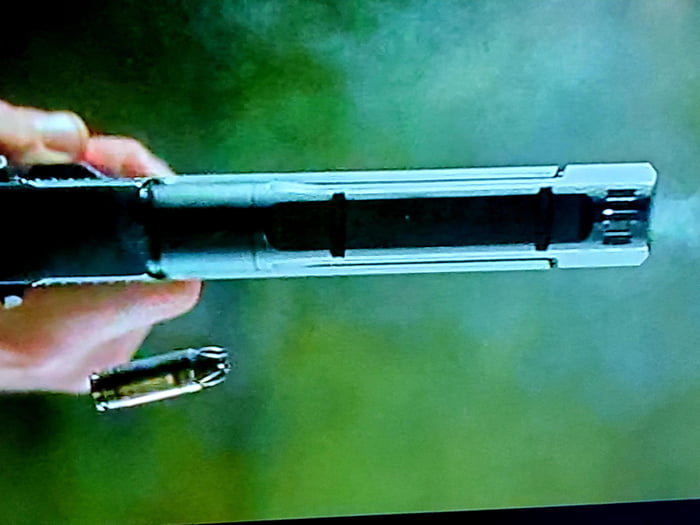 In The Matrix (1999) you can see a full blank coming out of the pistol ...