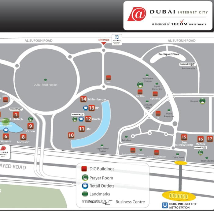 To get to the DIC buildings, please follow DIC road. - 9GAG