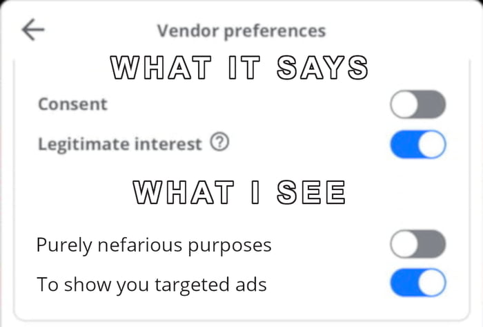 Seriously, what is the non-legitimate interest? - 9GAG