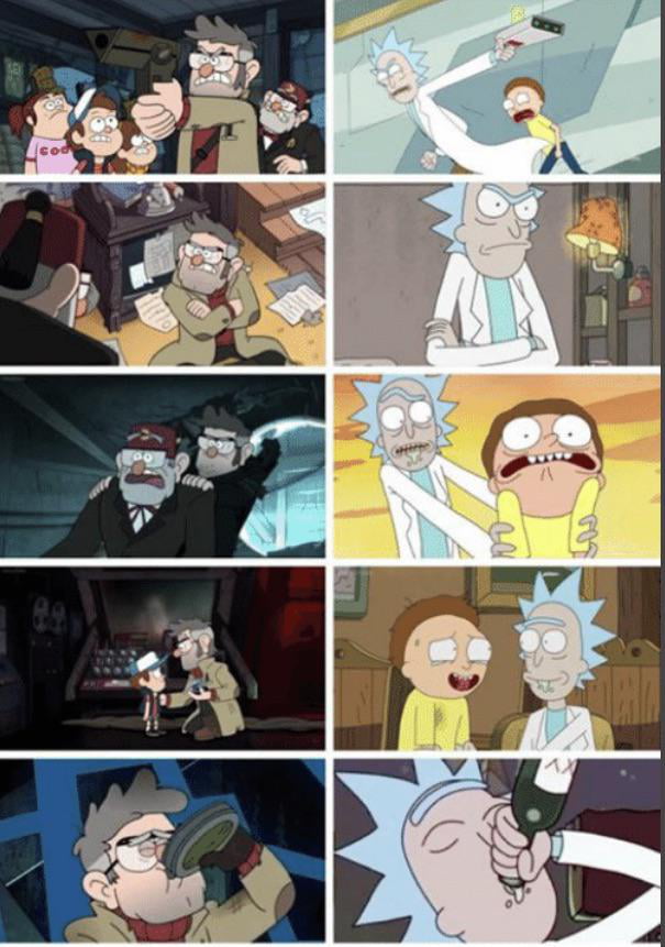 Stanford Pines and Rick Sanchez parallels - 9GAG