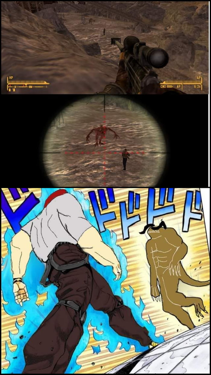 Is that a jojo new vegas reference ? - 9GAG