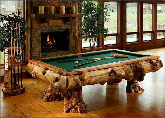 Beautiful pool table. - 9GAG
