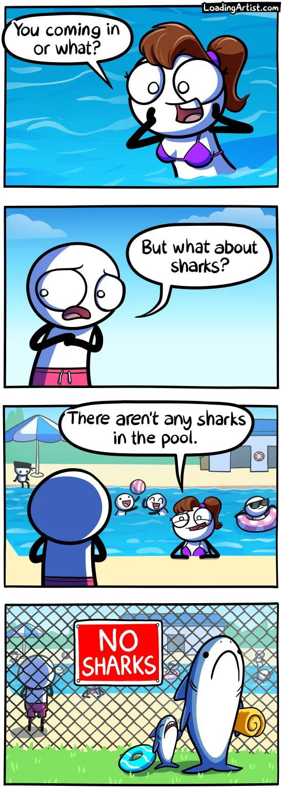 Leave them sharks alone! - 9GAG