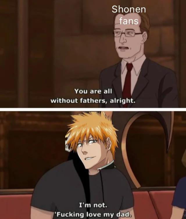 One of the few shonen protagonists with a dad. - 9GAG