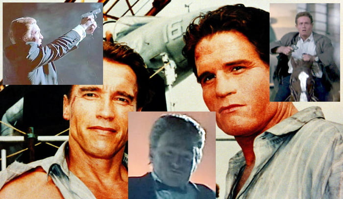 Arnold Schwarzenegger's stunt doubles in 'True Lies' (1994) - 9GAG