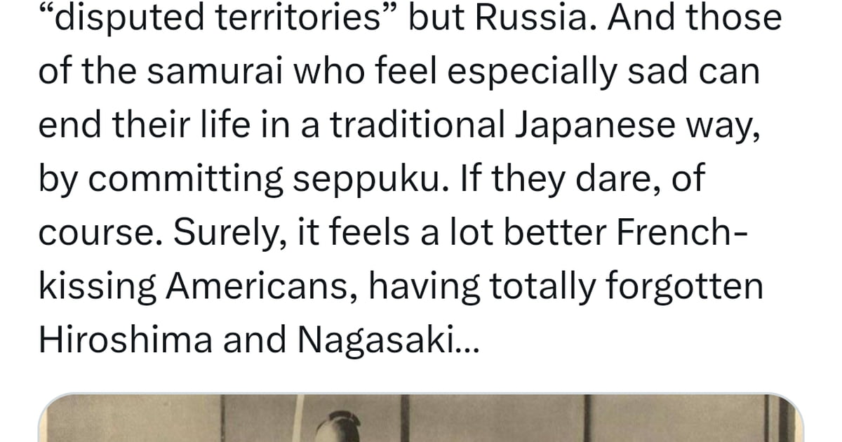 Bro, this is humiliation on another level. I will certainly commit seppuku if im a japanese now ...