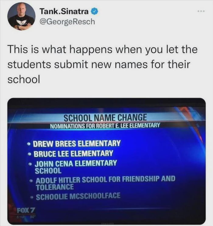 Imagine having schools with these names - 9GAG