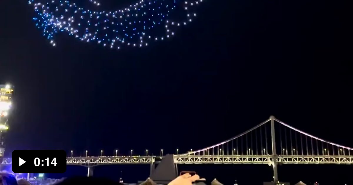 Wonderful drone show. - 9GAG