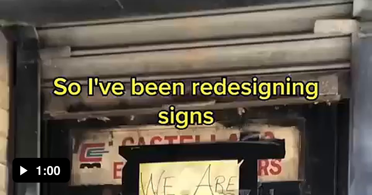 Guy goes around NYC and redesign people's flyers - 9GAG