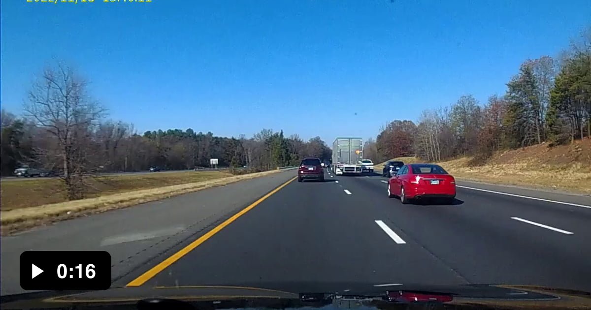 Why is that semi slowing down? ... OH - 9GAG