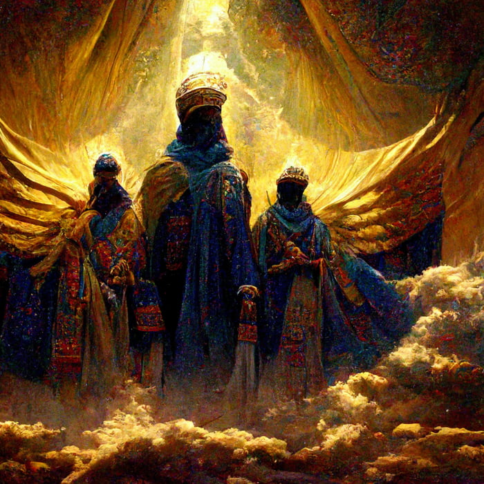 Seraphim description (6 Isaiah . 1:3) via Midjourney - 9GAG