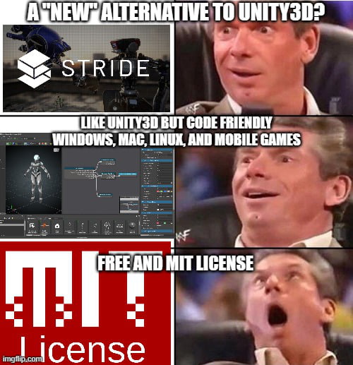 I wonder why nobody talks about Stride3d? Unity 3d, suck a lemon!. - 9GAG
