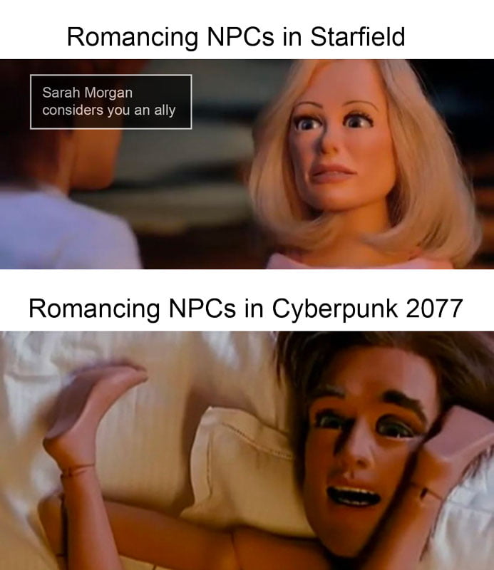 Romance in Bethesda vs CDPR - 9GAG