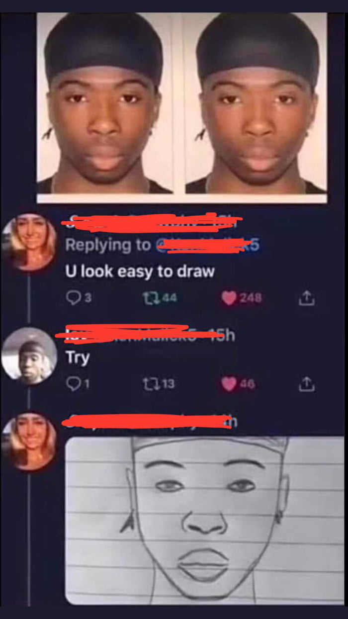 The most stick figure looking face - 9GAG