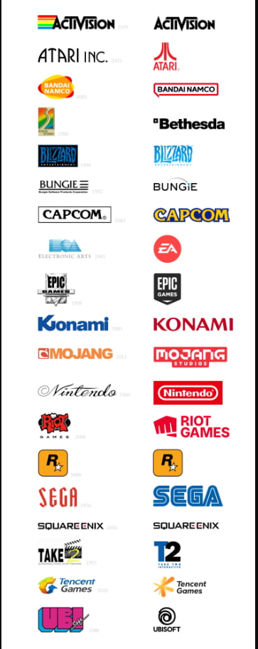 Logo evolution of notable gaming brands - 9GAG