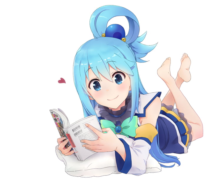 Aqua reading manga (By とらや) - 9GAG