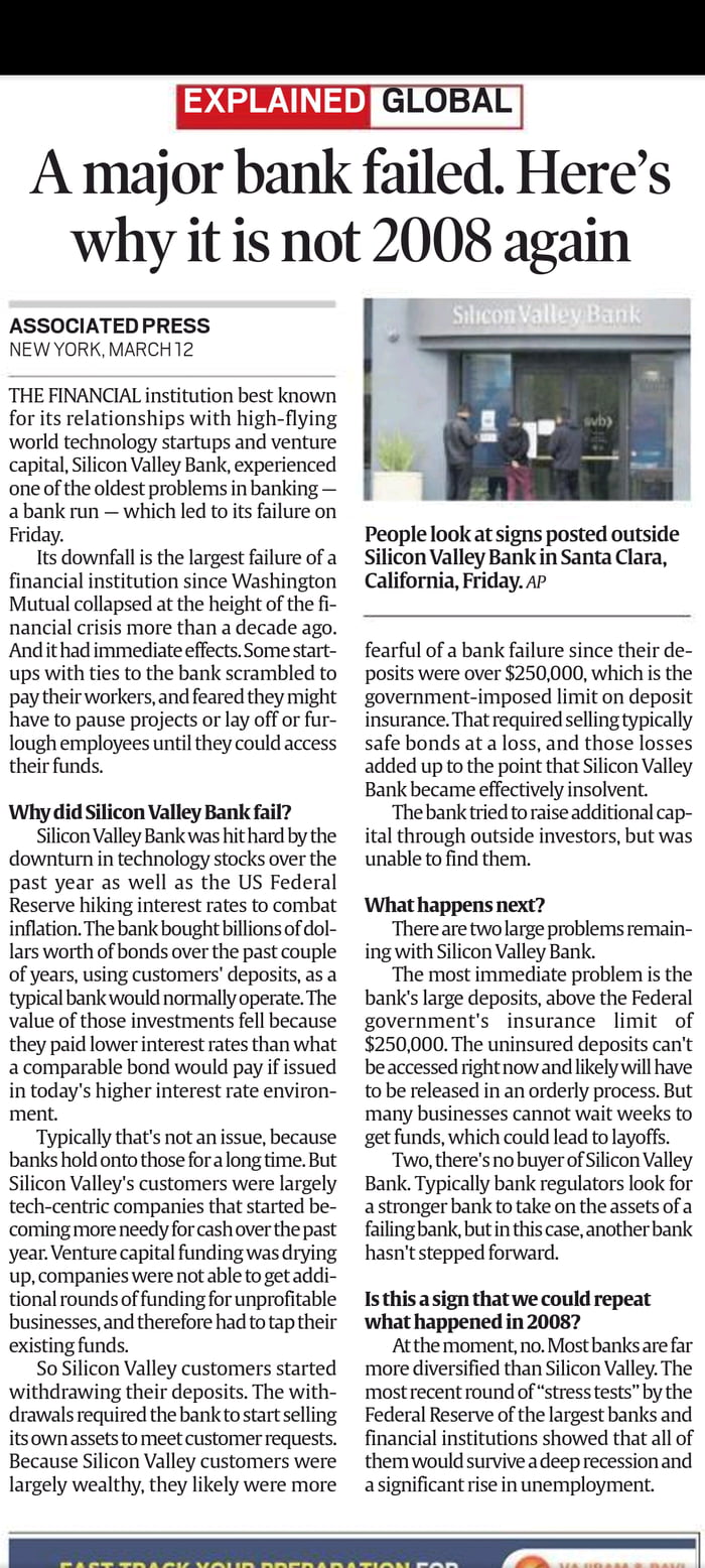 What's all the hype about SVB's crisis Explained succinctly !! - 9GAG