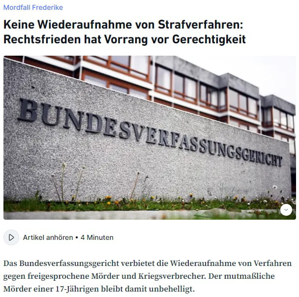 Frederike was murdered in 1981. Her presumed murderer was found ...