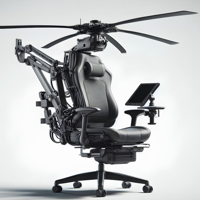 Nigeria's Flying Office chairs Take to the Skies (AI Art) - 9GAG