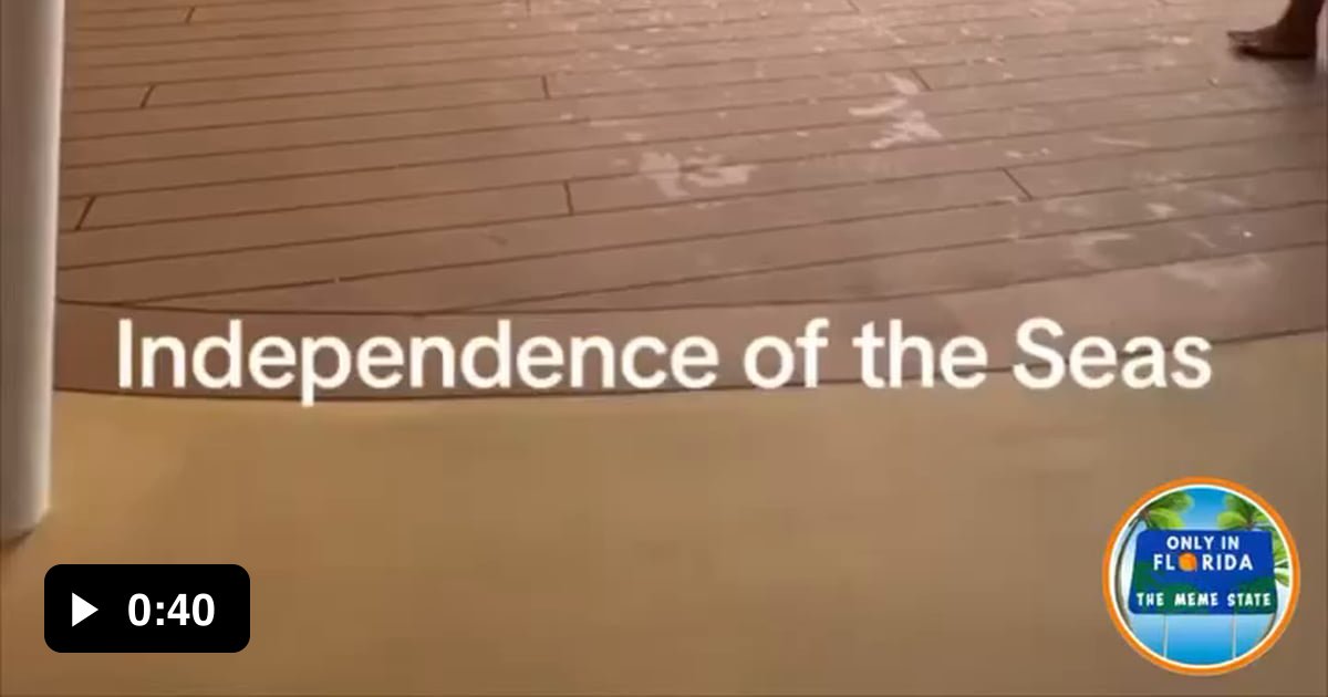 Royal Caribbean cruiser going through a storm in the Caribbean sea!! - 9GAG