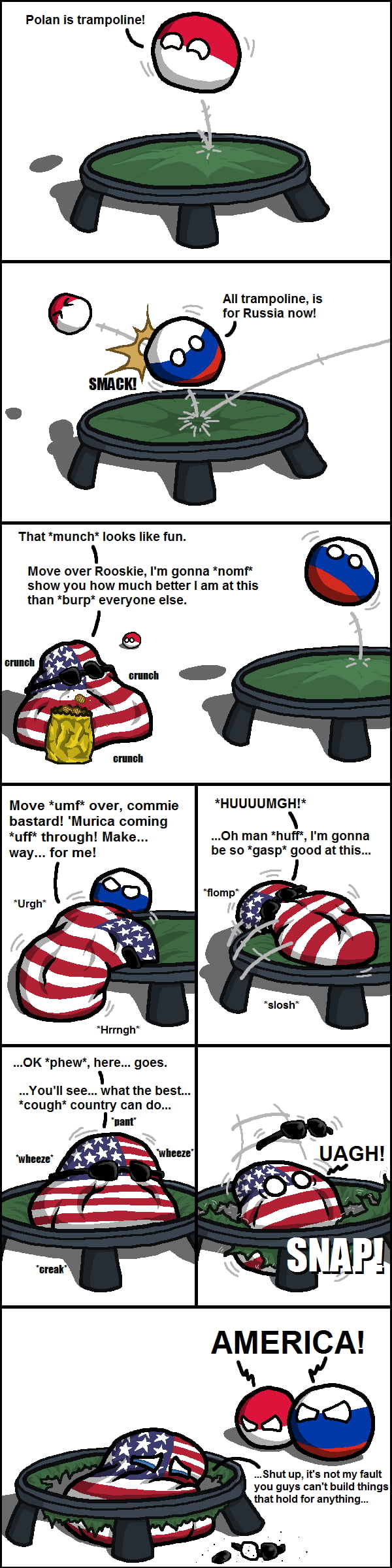 America Cannot Into Trampoline - 9GAG