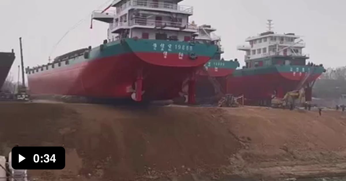 Seems really high for a boat launch, but it works - 9GAG