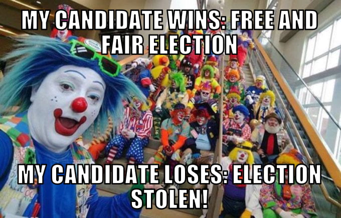 Bolsonaro and Maga clowns - 9GAG