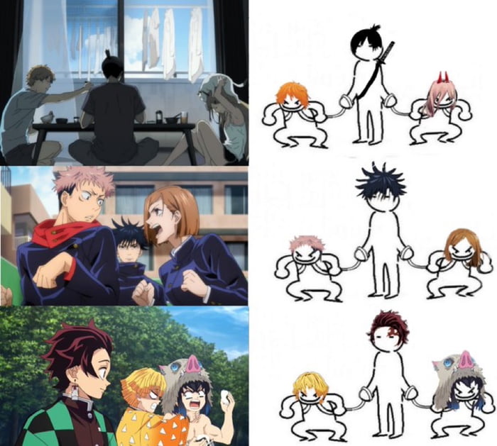 The classic trio format - 9GAG