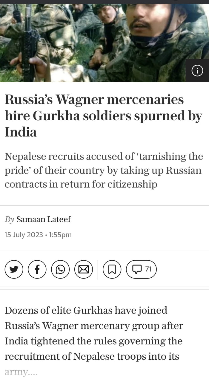 Ghurka for 290euro/month - 9GAG