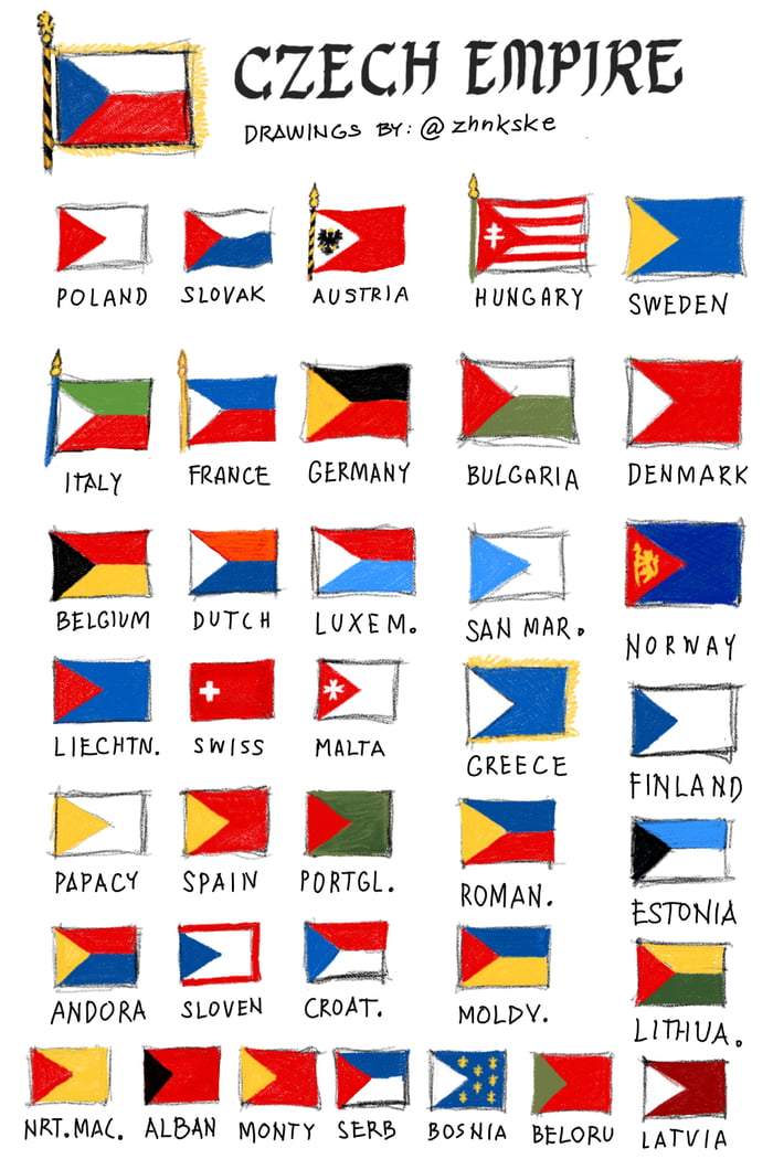 Flags of the Czech Empire - 9GAG