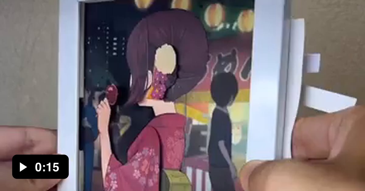 Moving illustration made of paper by Japanese artist - 9GAG