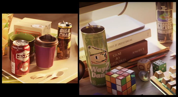 These 3D models of beverages showcased during Nvidia's 40-series GPU ...