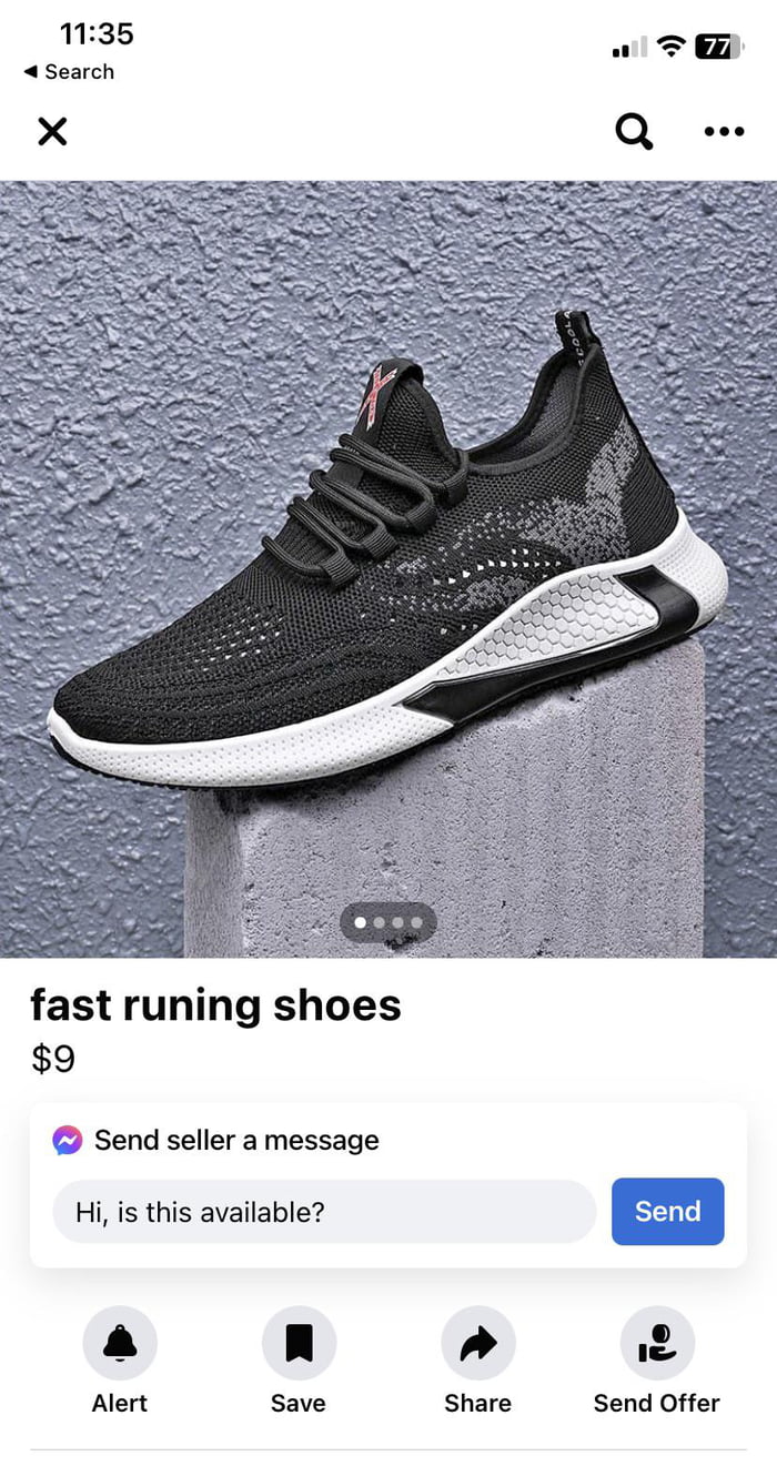 How much faster will these ‘runing’ shoes make me go? - 9GAG