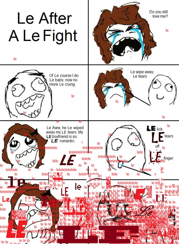 Le rage comic - 9GAG