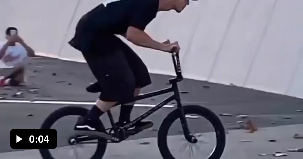 Breaking the laws of physics on a bike. - 9GAG