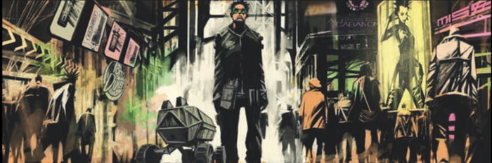 Marcin Blacha’s twitter background photo. He’s a story director of CDPR ...