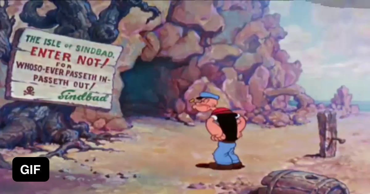 The cave in popeye, is truly amazing for it's time. - 9GAG