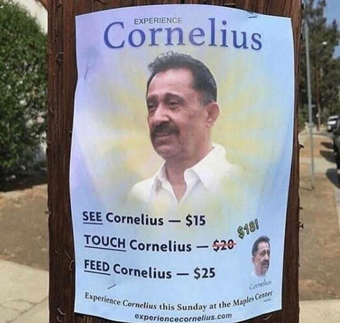 Experience cornelius - 9GAG